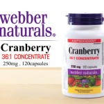 Webber Naturals® Cranberry 36:1 Concentrate 250mg (120capsules ...